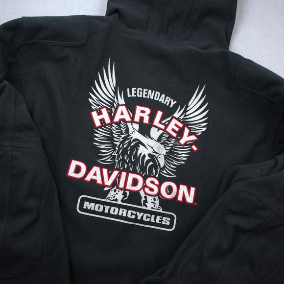 Harley-Davidson | Shirts | Harley Davidson Eagle Graphic Jacket Mens ...